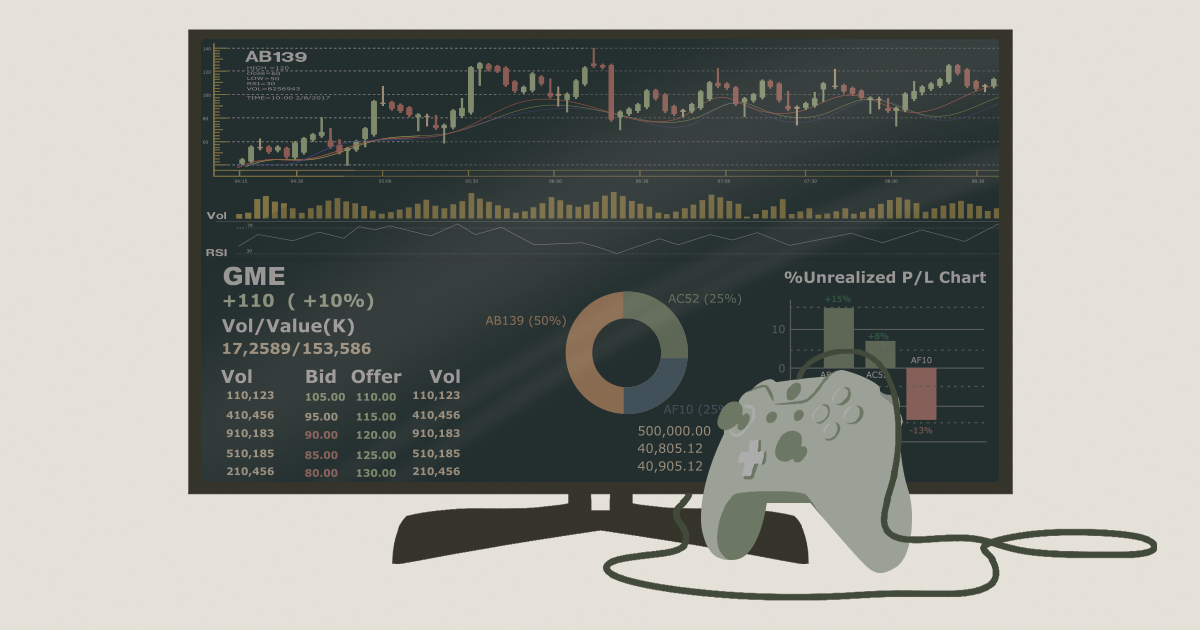 Short selling, a short squeeze, and GameStop