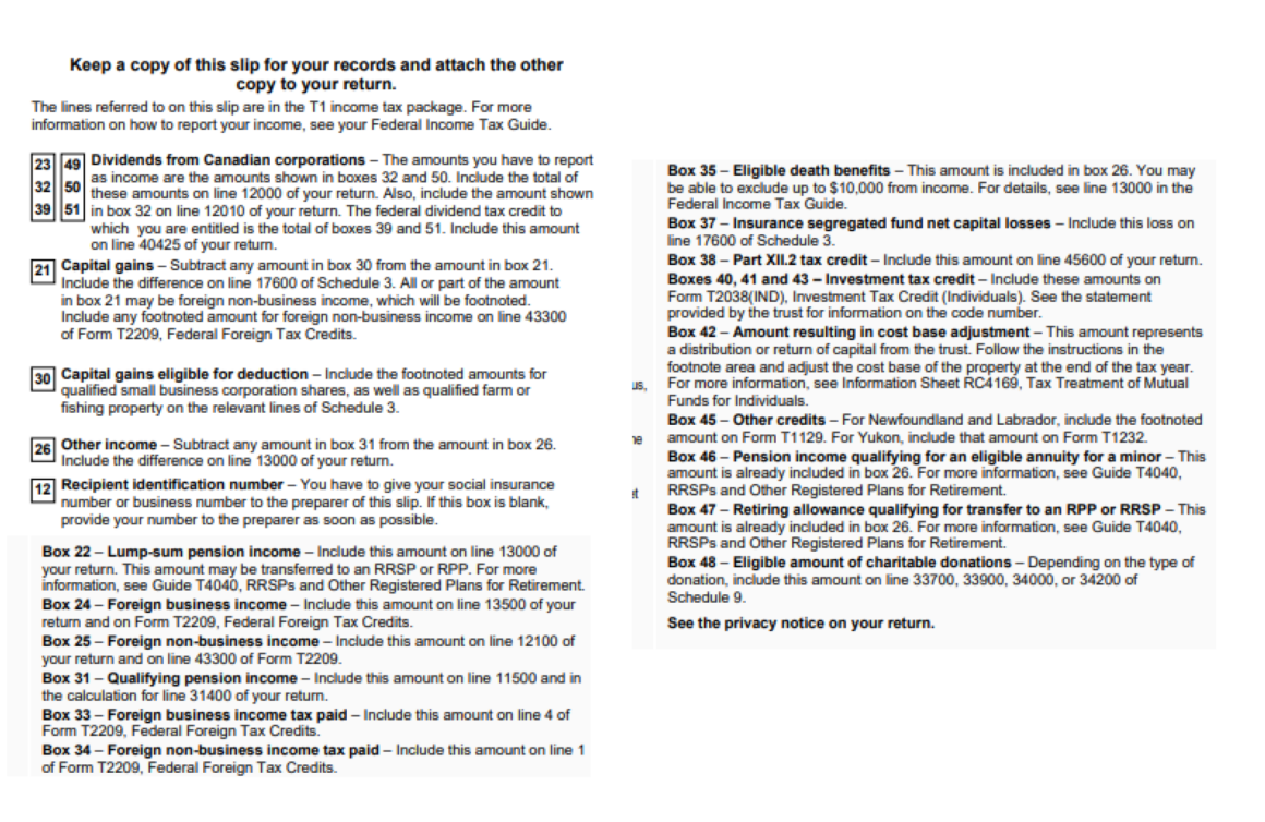Tax slip info to help investors prepare for tax season