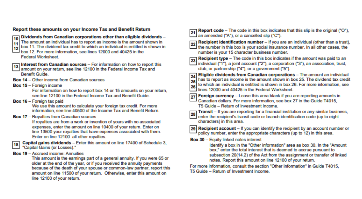 Tax slip info to help investors prepare for tax season